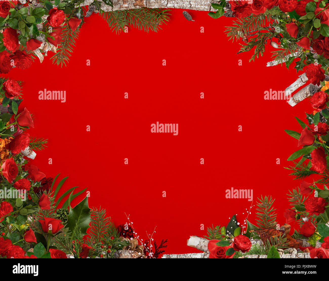 Merry Christmas card background decoration, Happy New Year Stock Photo ...