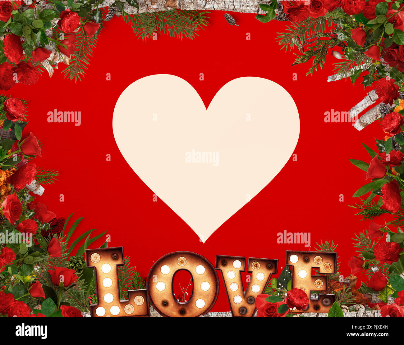 Merry Christmas card background decoration, Happy New Year Stock Photo ...