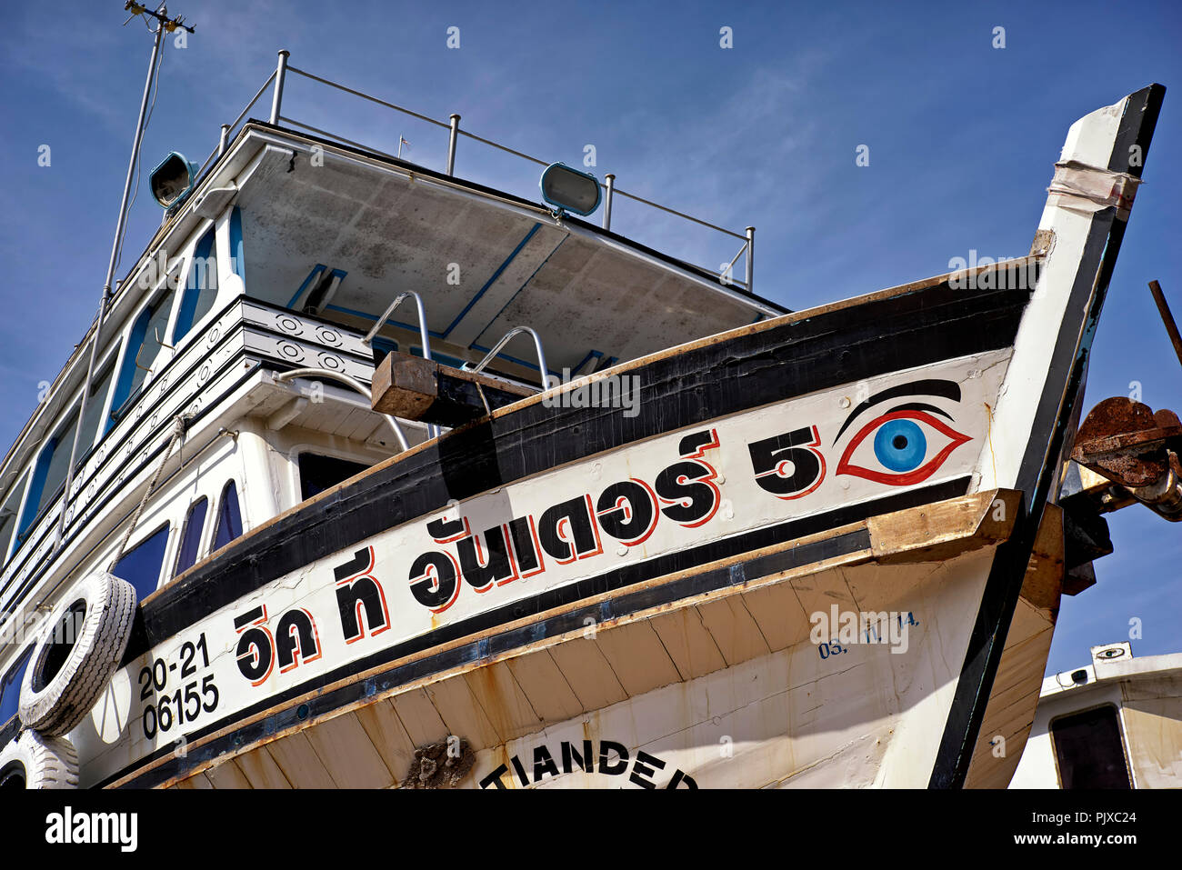 Thailand Boat. Scuba diving boat. Traditional Thai wooden boat Stock ...