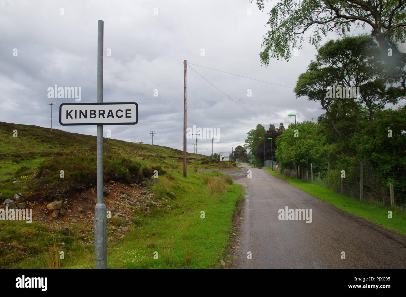 Kinbrace sign. John o' groats (Duncansby head) to lands end. End to end ...