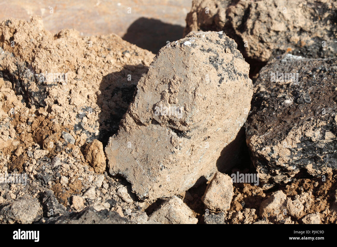 Building rubble with building block Stock Photo - Alamy