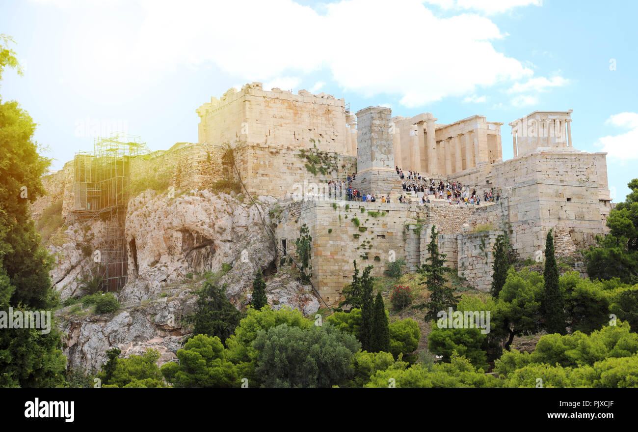 Parthenon close up acropolis in hi-res stock photography and images - Alamy