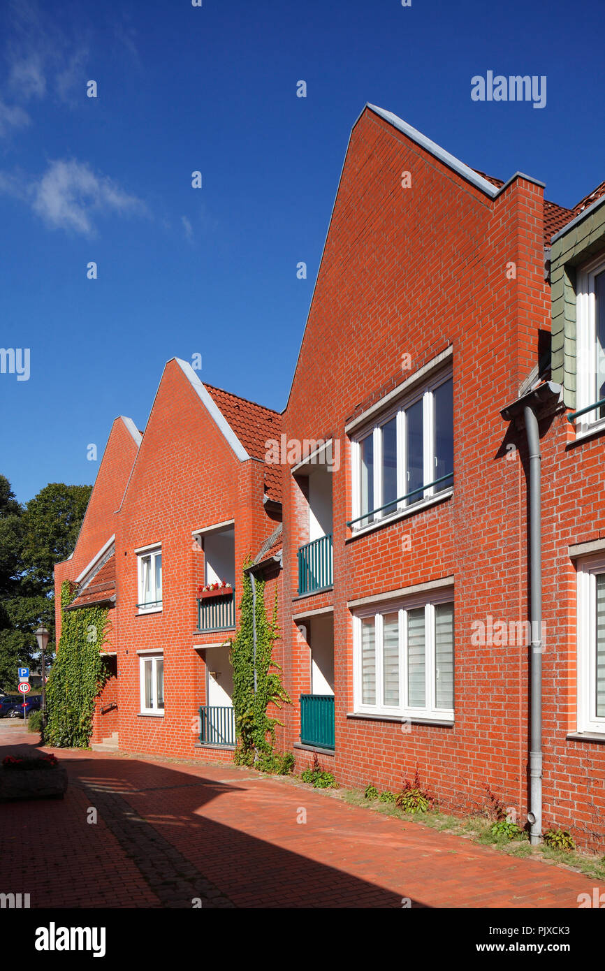 Residential building made of brick Stock Photo - Alamy