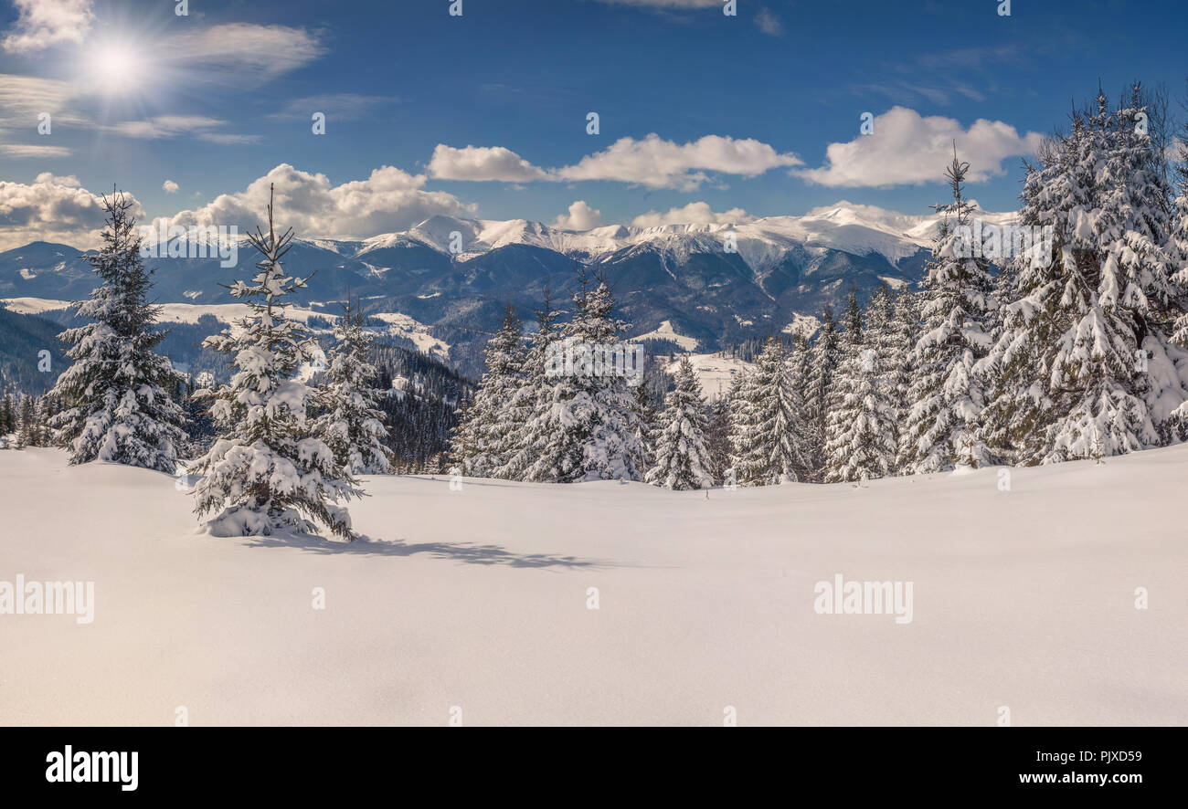 Beautiful cold winter landscape hi-res stock photography and images - Alamy