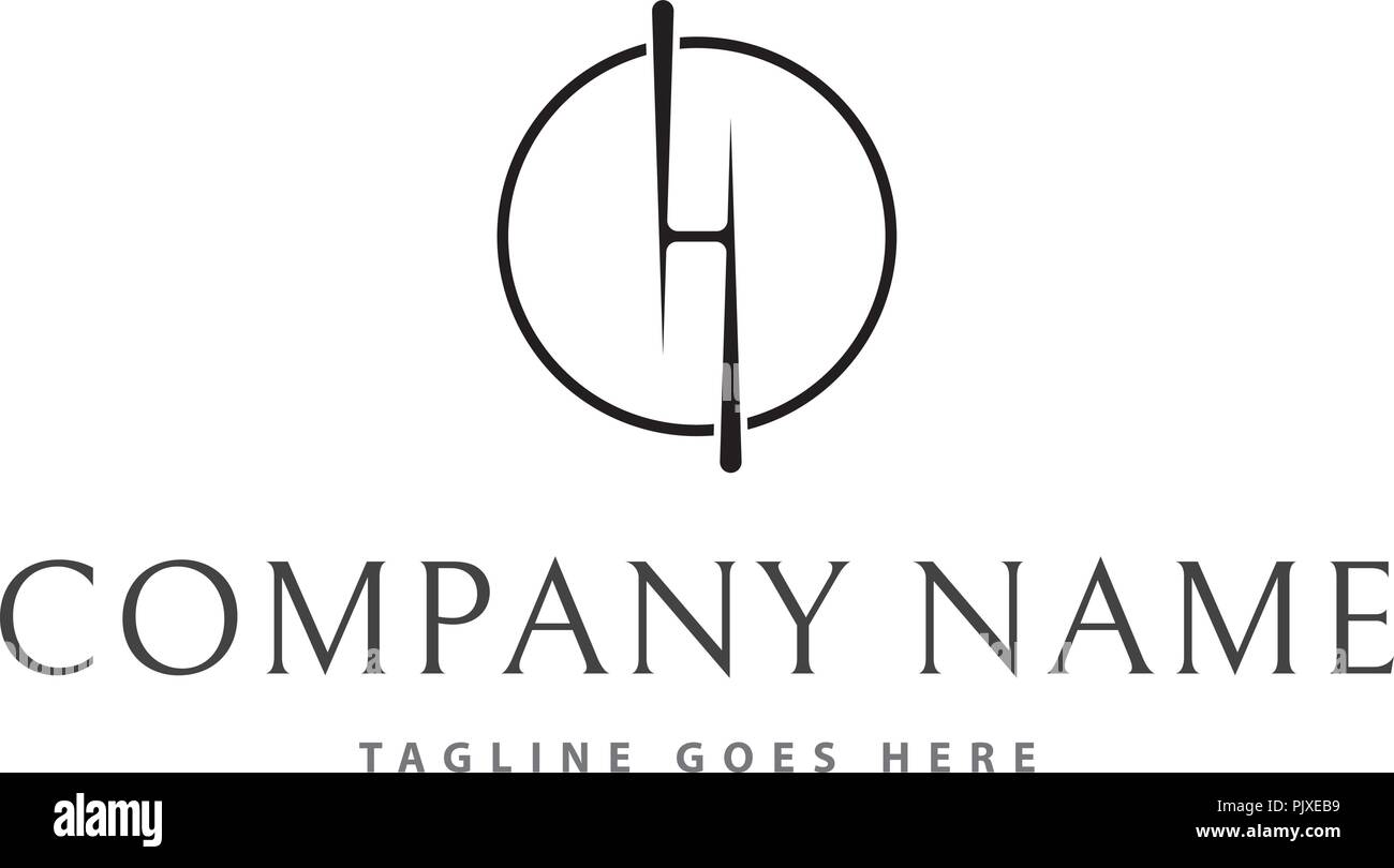 Abstract H letter in sphere vector logo image Stock Vector Image & Art ...