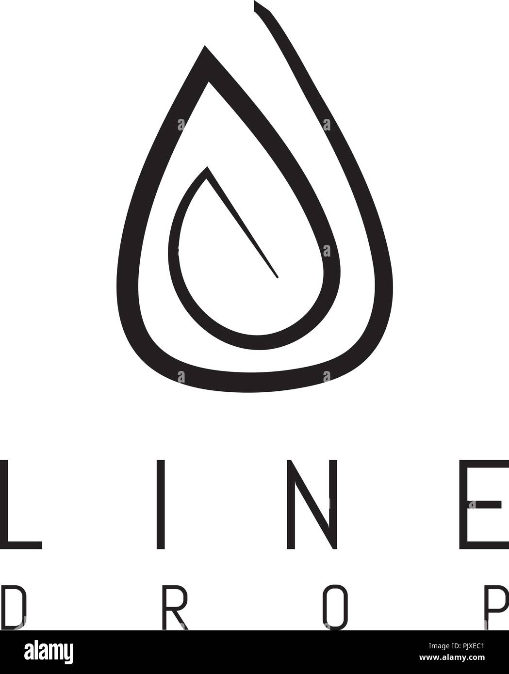 Blue drop logo hi-res stock photography and images - Alamy