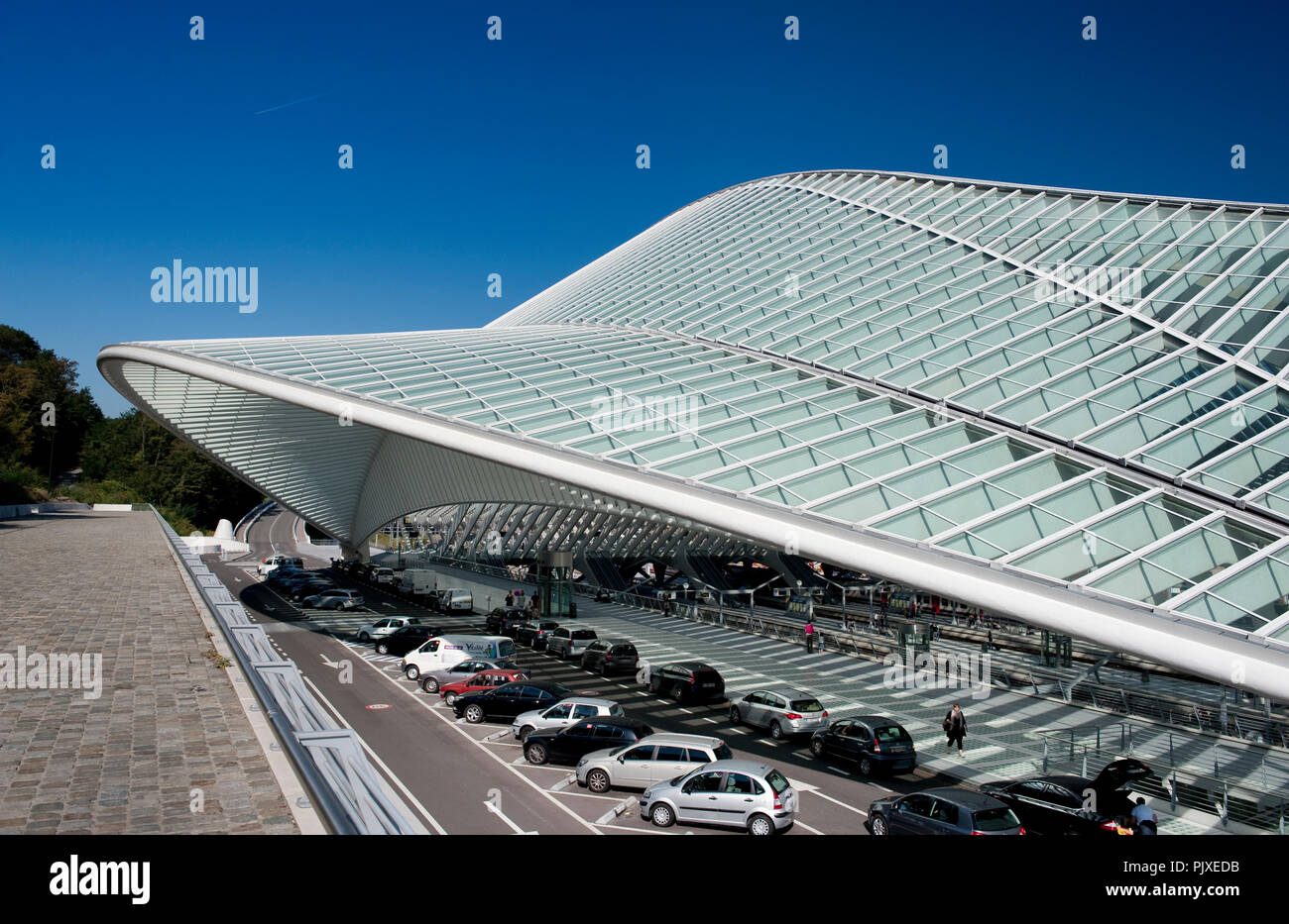 The Liège-Guillemins railway station in Liège, designed by Santiago ...