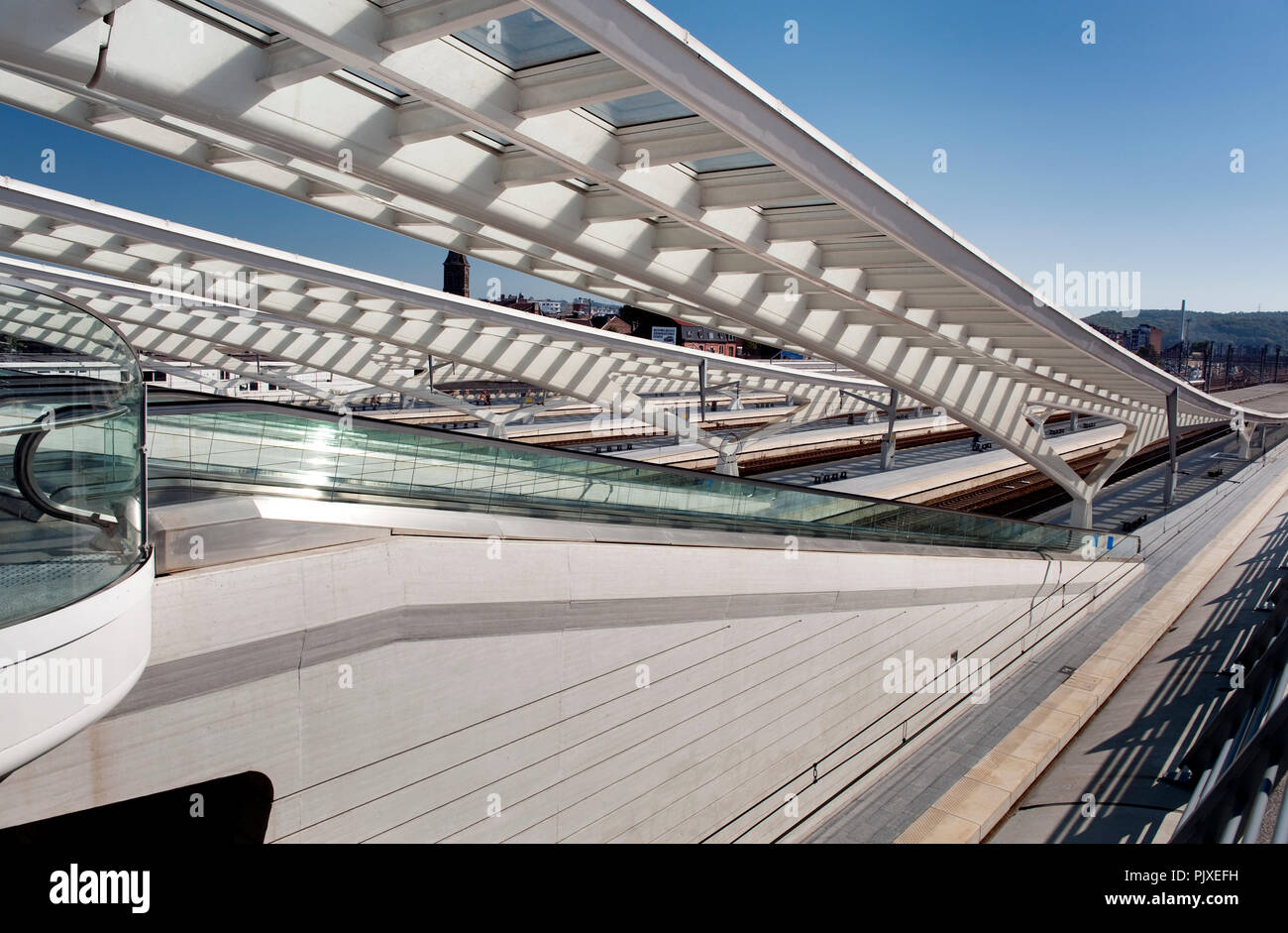 The Liège-Guillemins railway station in Liège, designed by Santiago ...