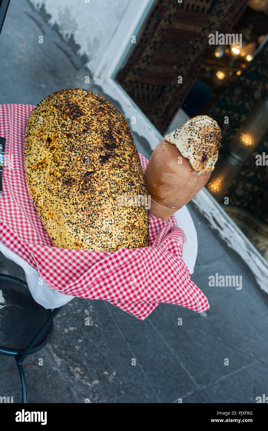 Traditional Turkish style made bread loaf Stock Photo - Alamy