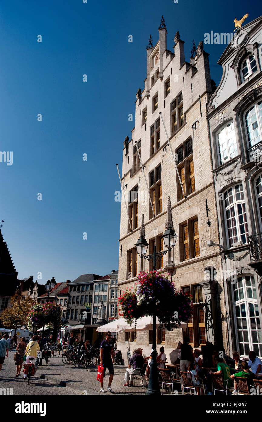 the Grote Markt central square in Mechelen (Belgium, 01/10/2011 Stock ...