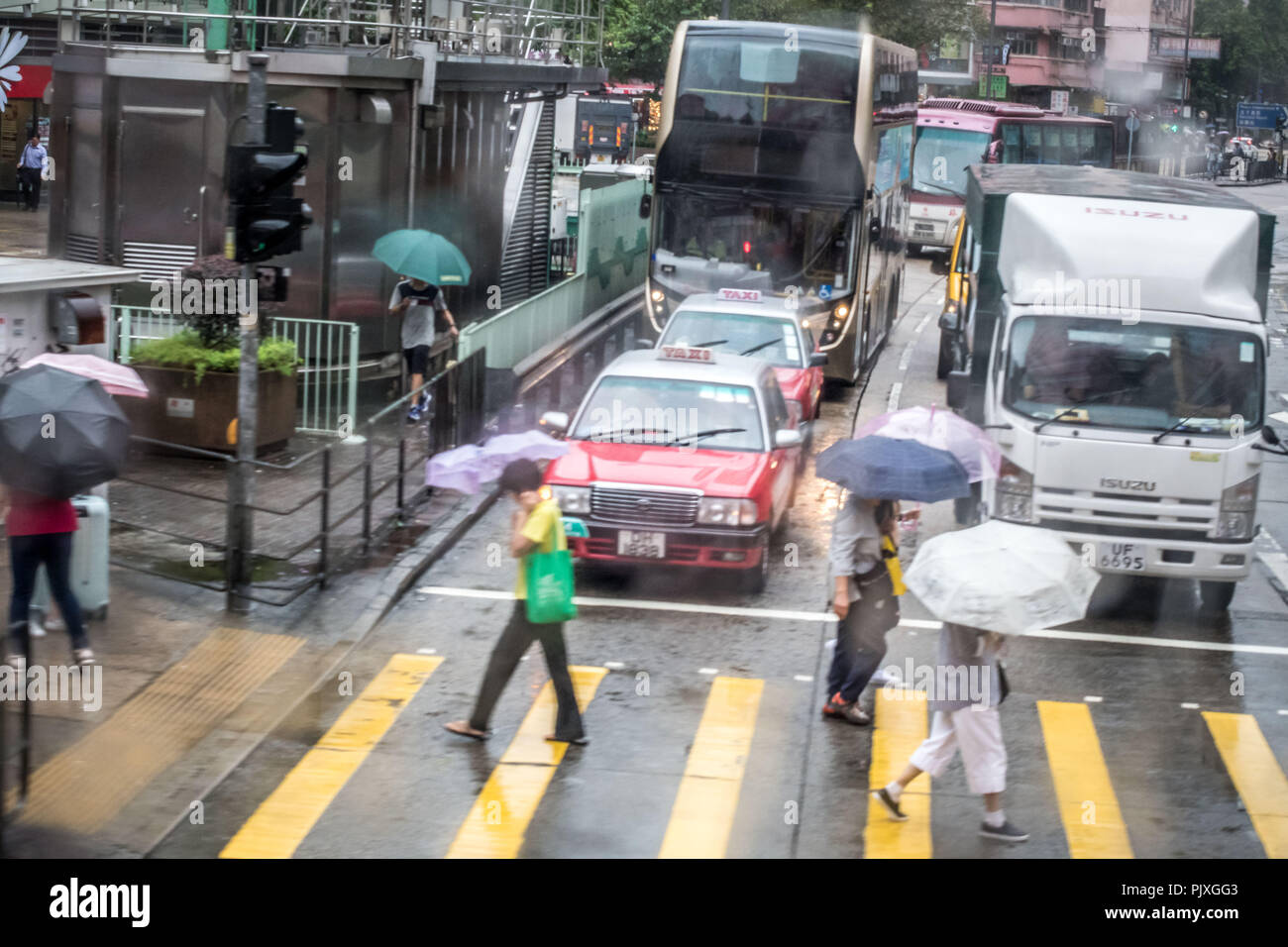 Scenes in Hong Kong as severe Typhoon Sarika brings strong winds and ...