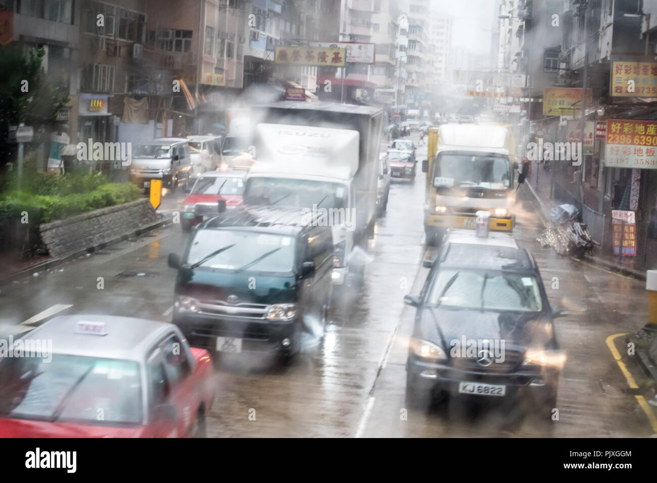 Scenes in Hong Kong as severe Typhoon Sarika brings strong winds and ...
