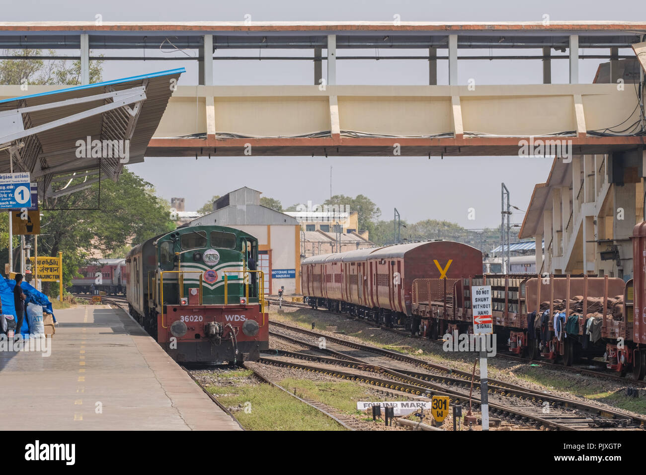 Indian Railway Station Scene