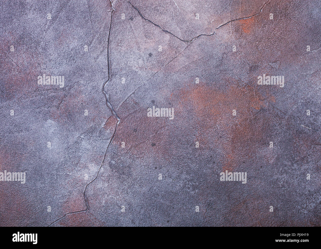 Rusty blue purple cement concrete stone texture background. Top view ...