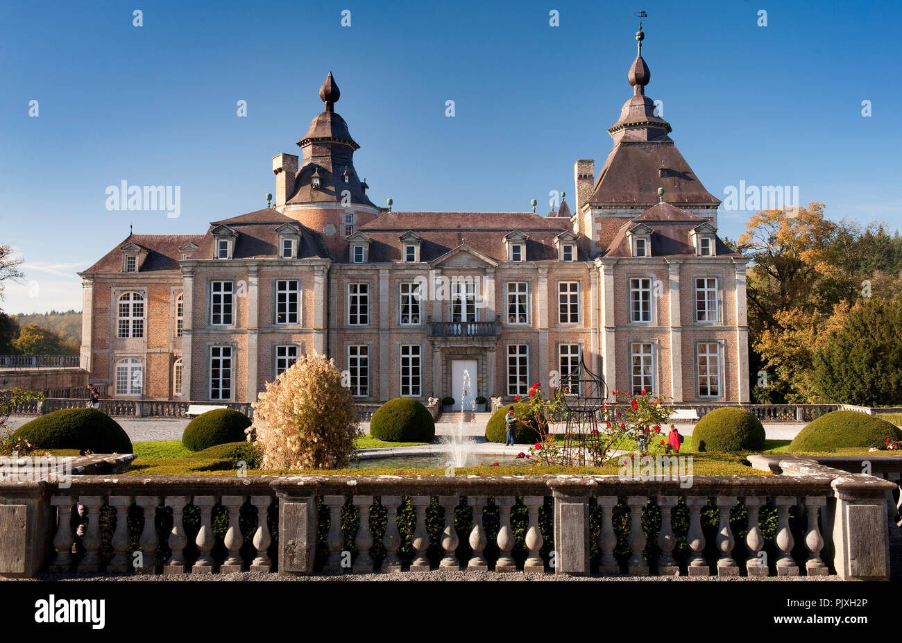 The 17th Century classical style castle of Modave (Belgium, 23/10/2011 ...