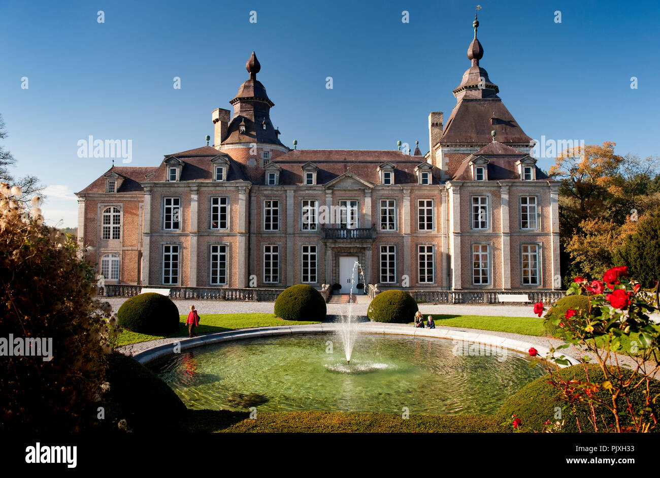 The 17th Century classical style castle of Modave (Belgium, 23/10/2011 ...