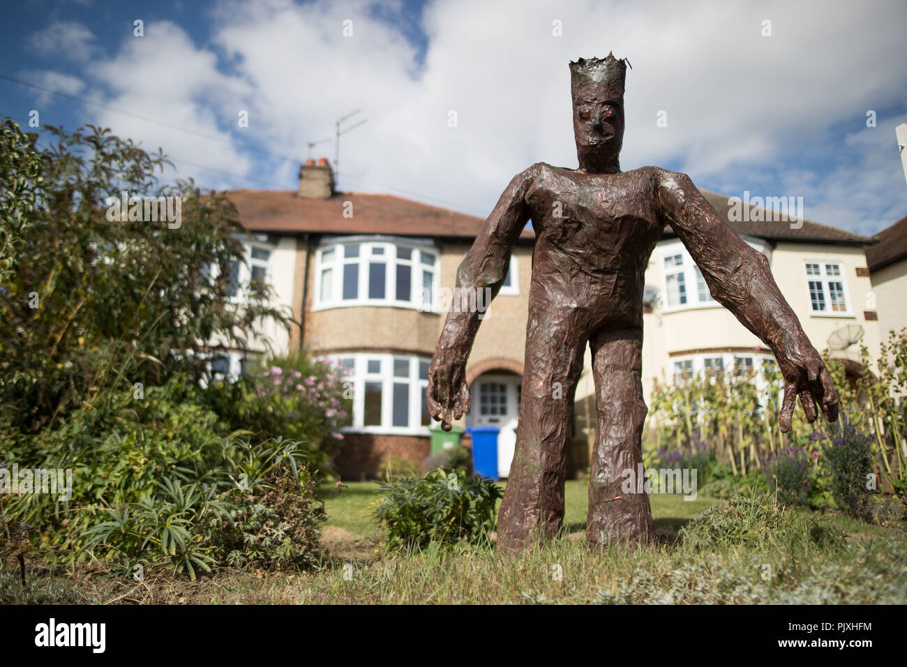 A scarecrow on display at Harpole Villiage in Northampton, as they host ...