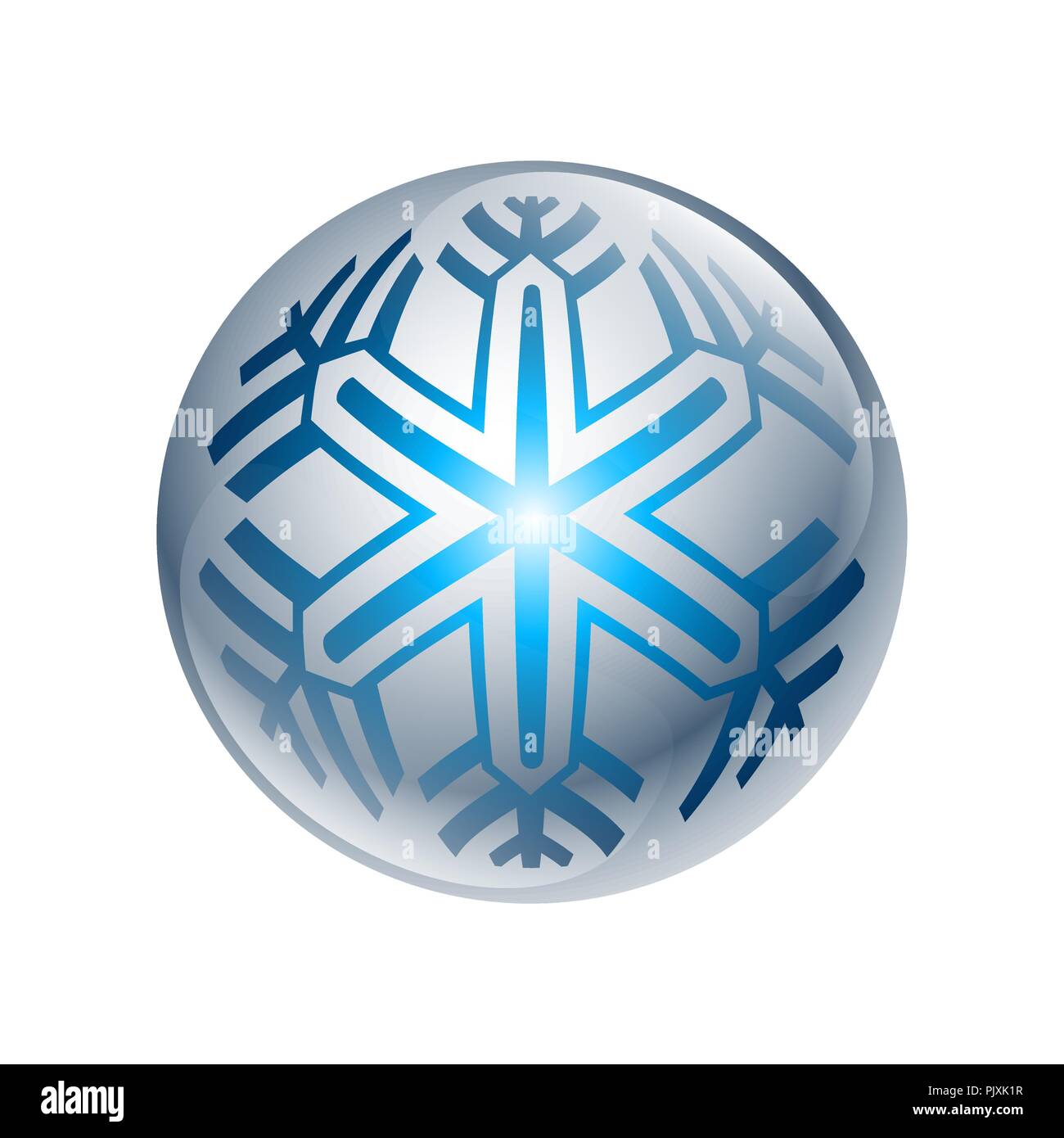 3D,Digital blue isolated circle logo template. Stylized abstract ...