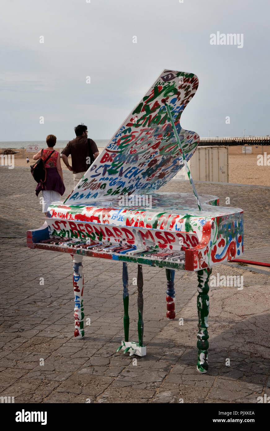 A Pleyel Piano in Ostend painted by Belgian artist Herr Seele in ...