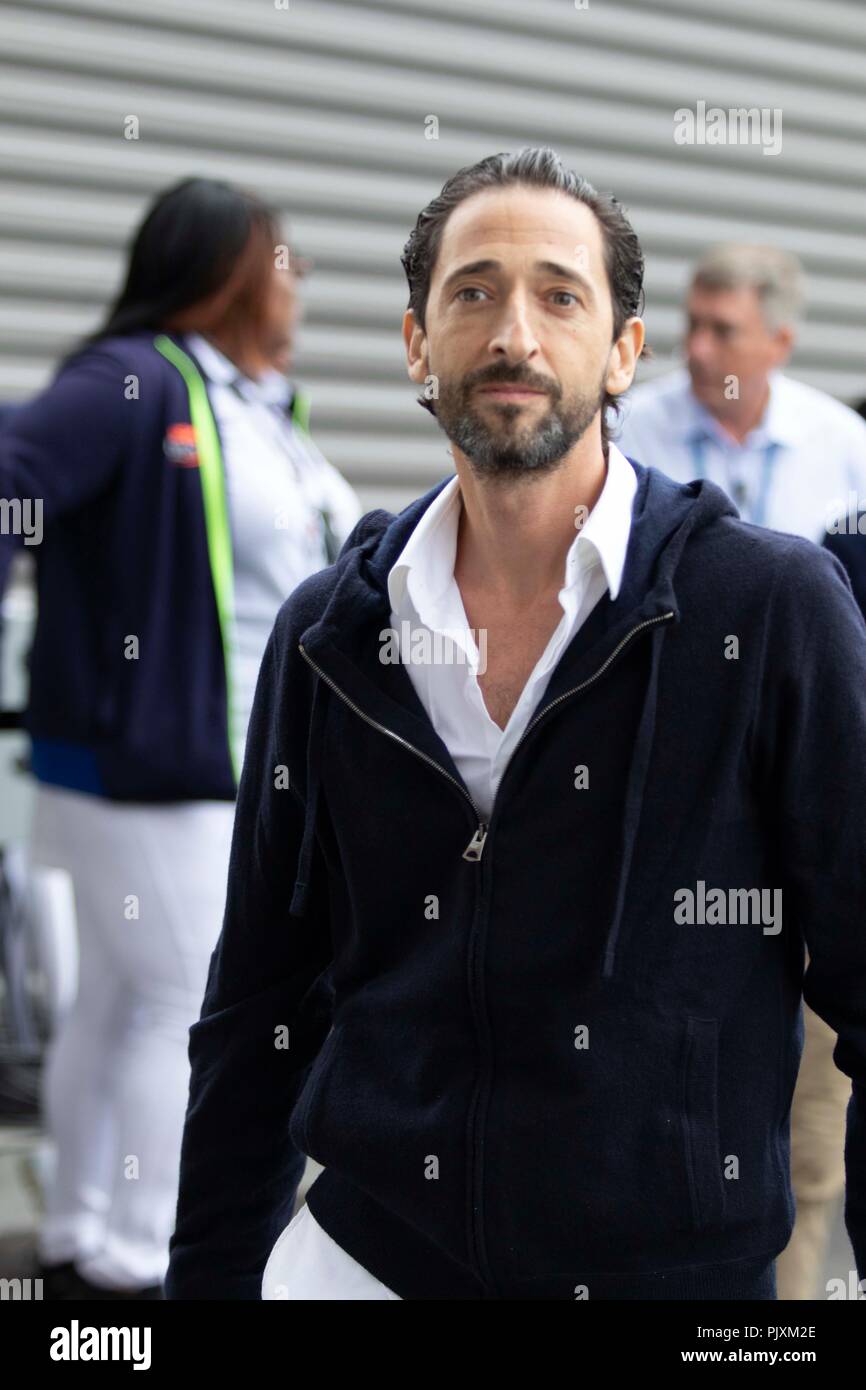 Adrien Brody US Tennis Open 9/8/18 Photo By John Barrett/PHOTOlink ...