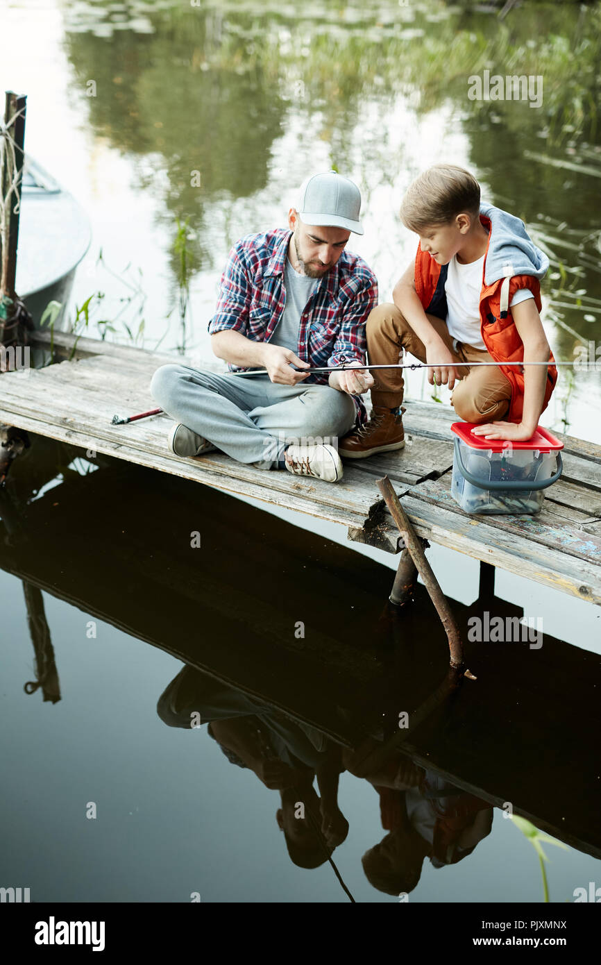 Showing new rod Stock Photo - Alamy