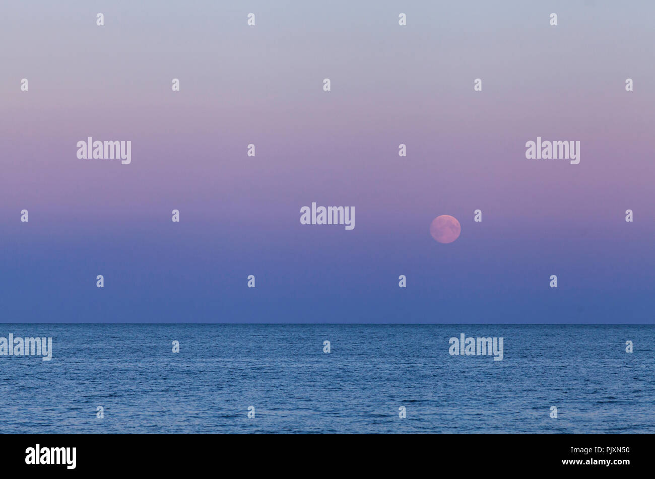 Full moon above late night hi-res stock photography and images - Alamy