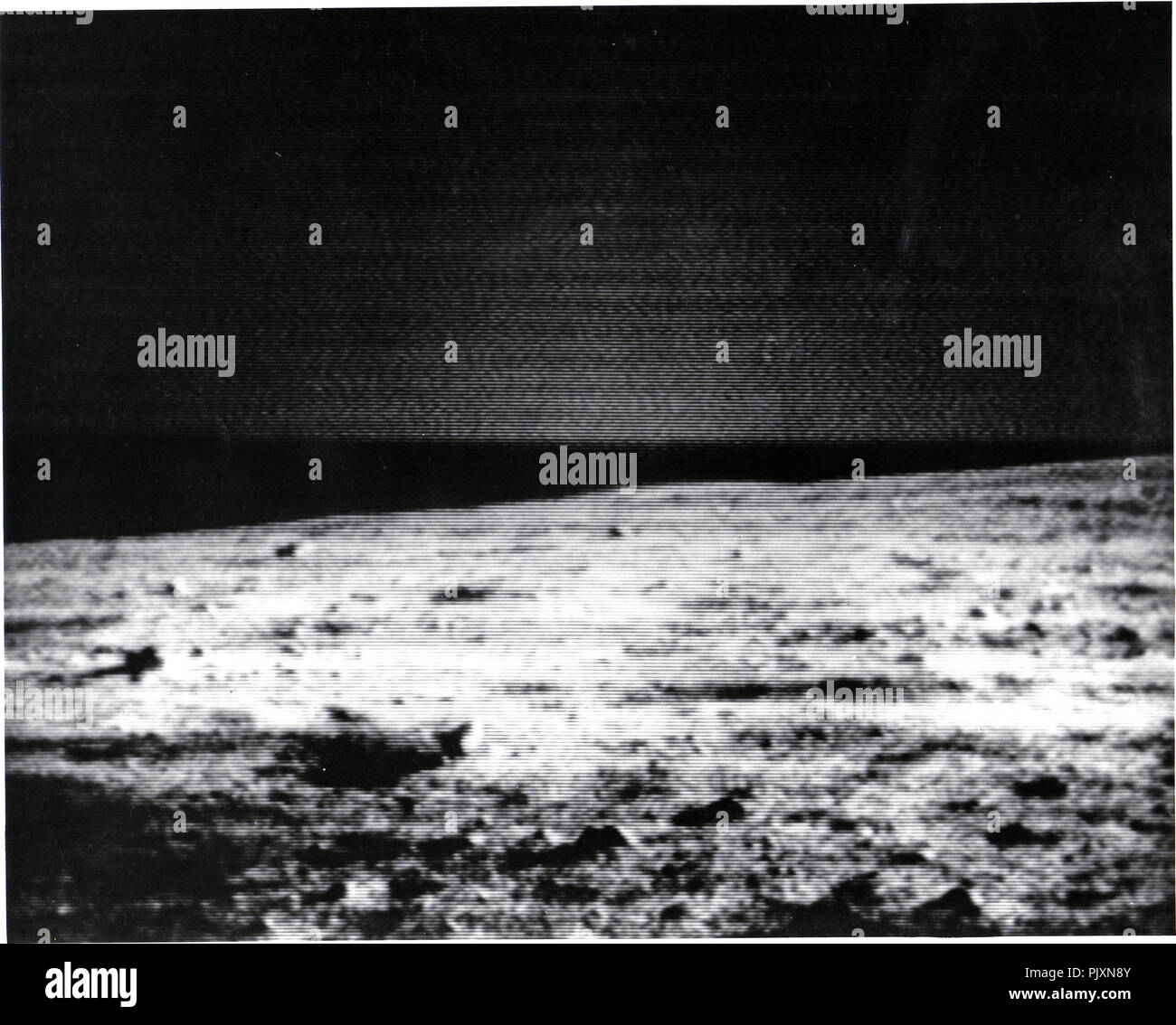 The Moon - (FILE) -- Panoramic view of lunar surface as photographed by ...