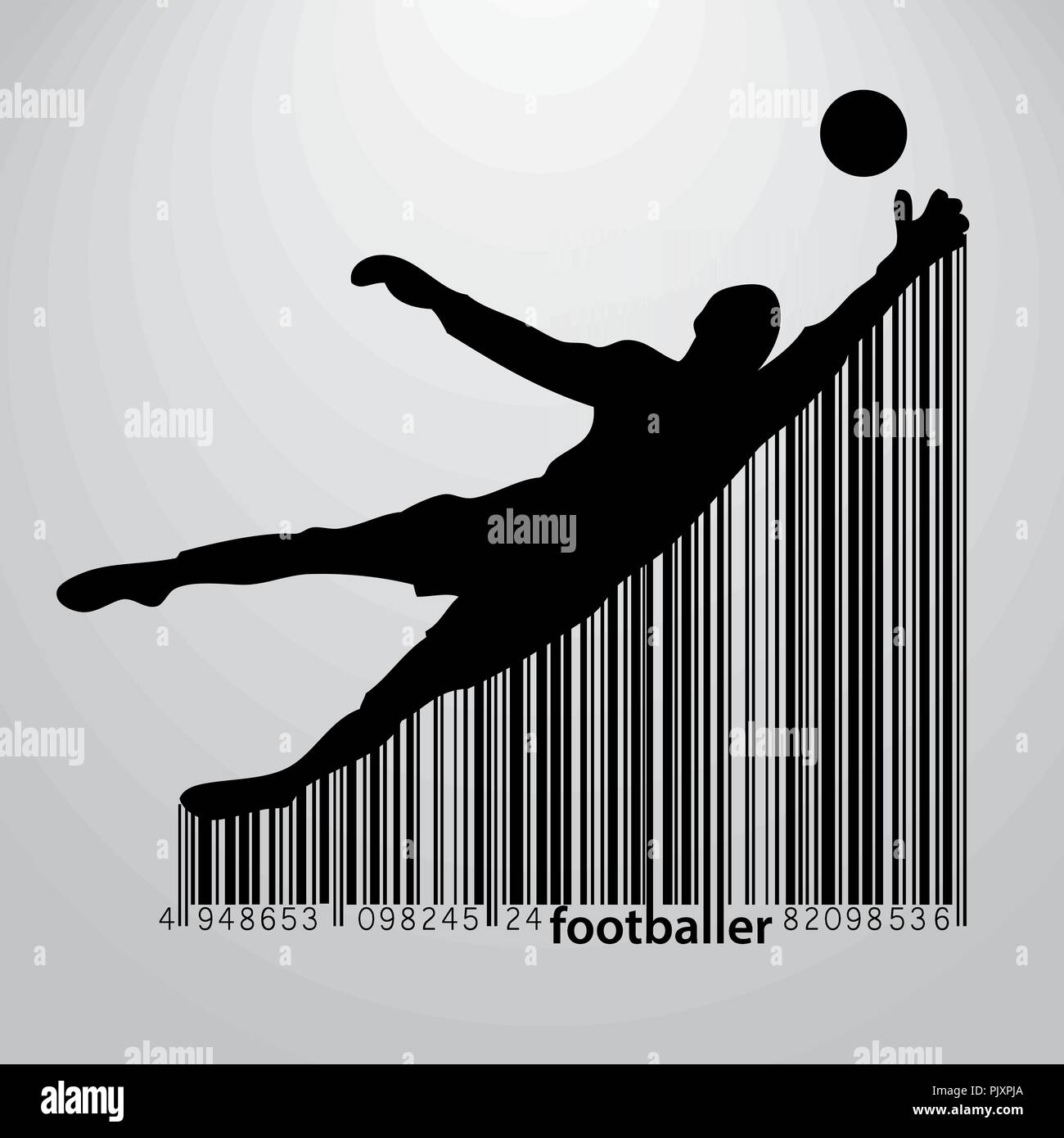 Kicking a ball painting hi-res stock photography and images - Alamy