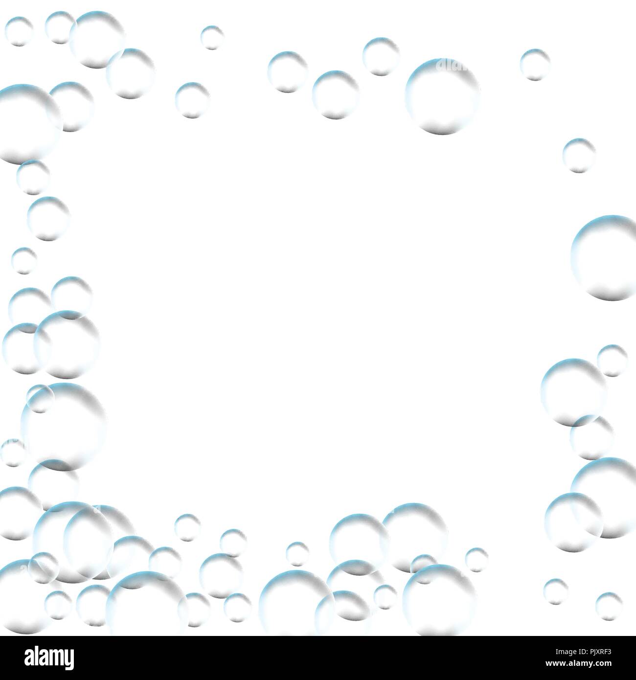 Water underwater bubble frame Stock Vector Images - Alamy