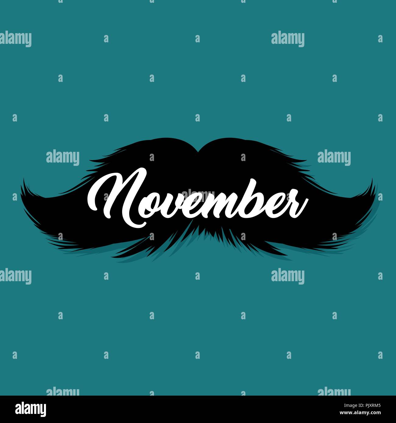 Mustache silhouette Stock Vector Images - Alamy