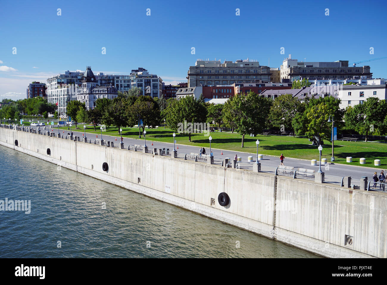 Montreal,Canada, 8 September,2018. The Old Port promenade in Old ...