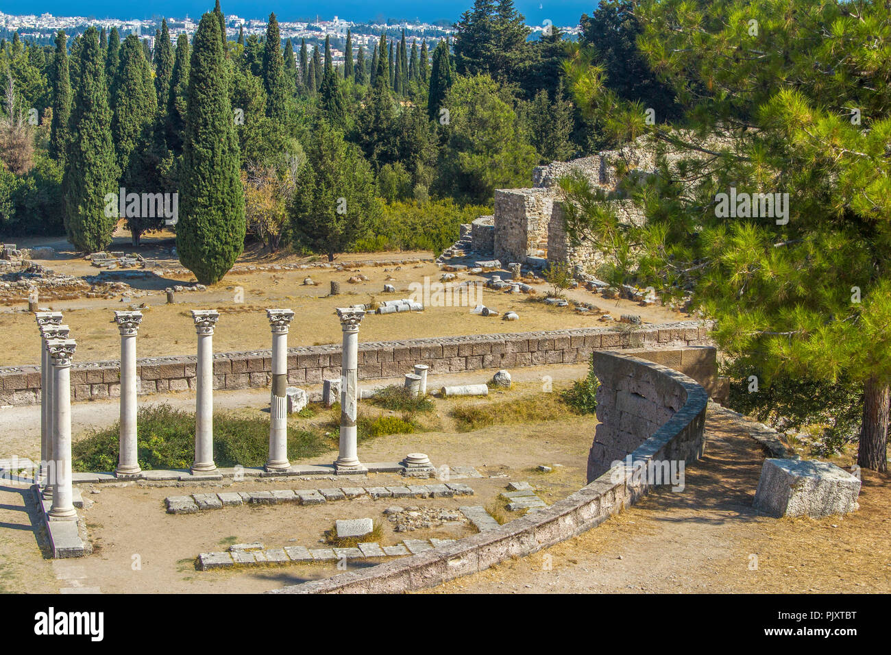 Corinthian Temple of Apollo Asklepion Kos Greece Stock Photo - Alamy