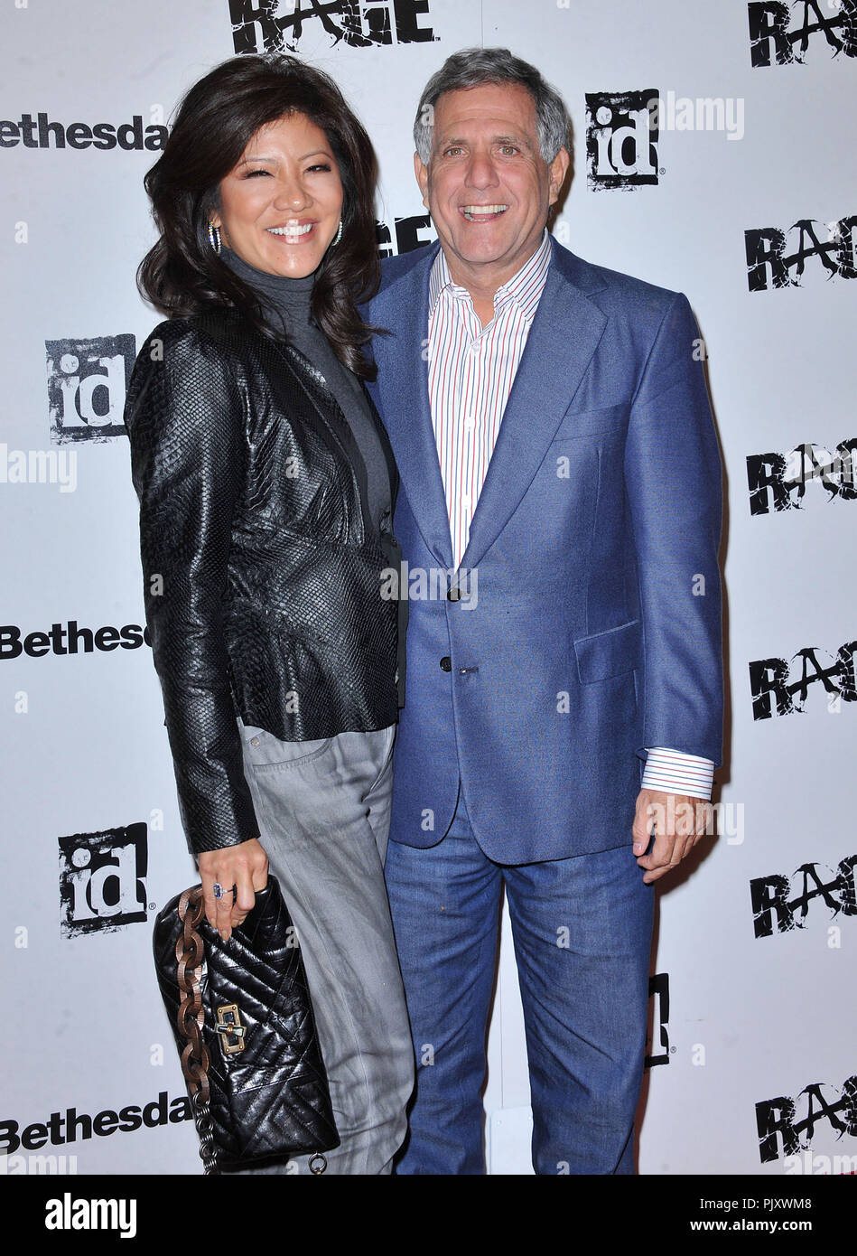 Julie Chen and Leslie Moonves at the Rage Video Game Launch party in ...