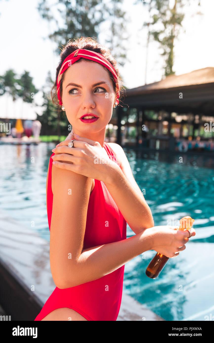 Swimsuit model hi-res stock photography and images - Alamy