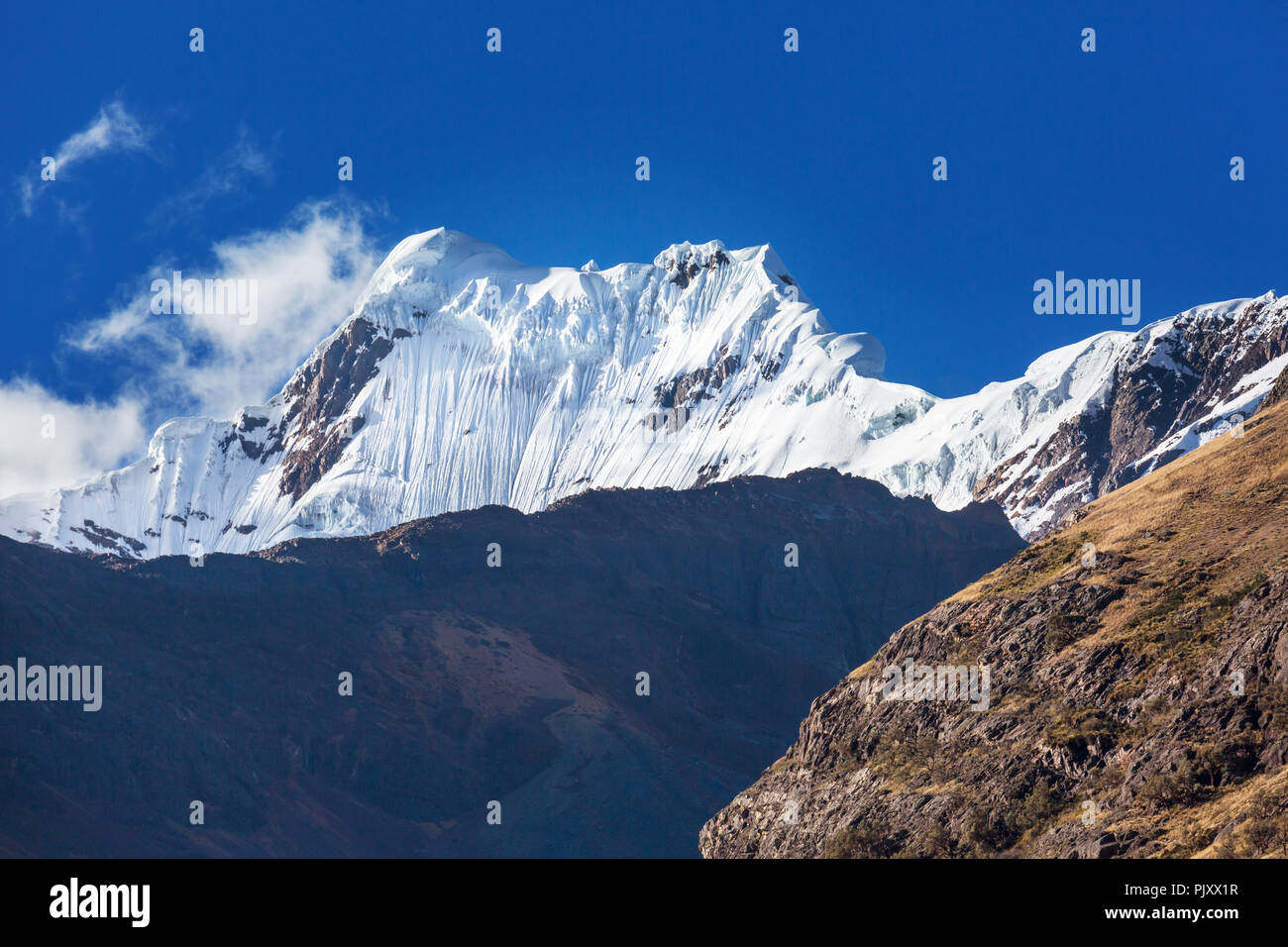 Beautiful mountains landscapes in Cordillera Huayhuash, Peru, South ...
