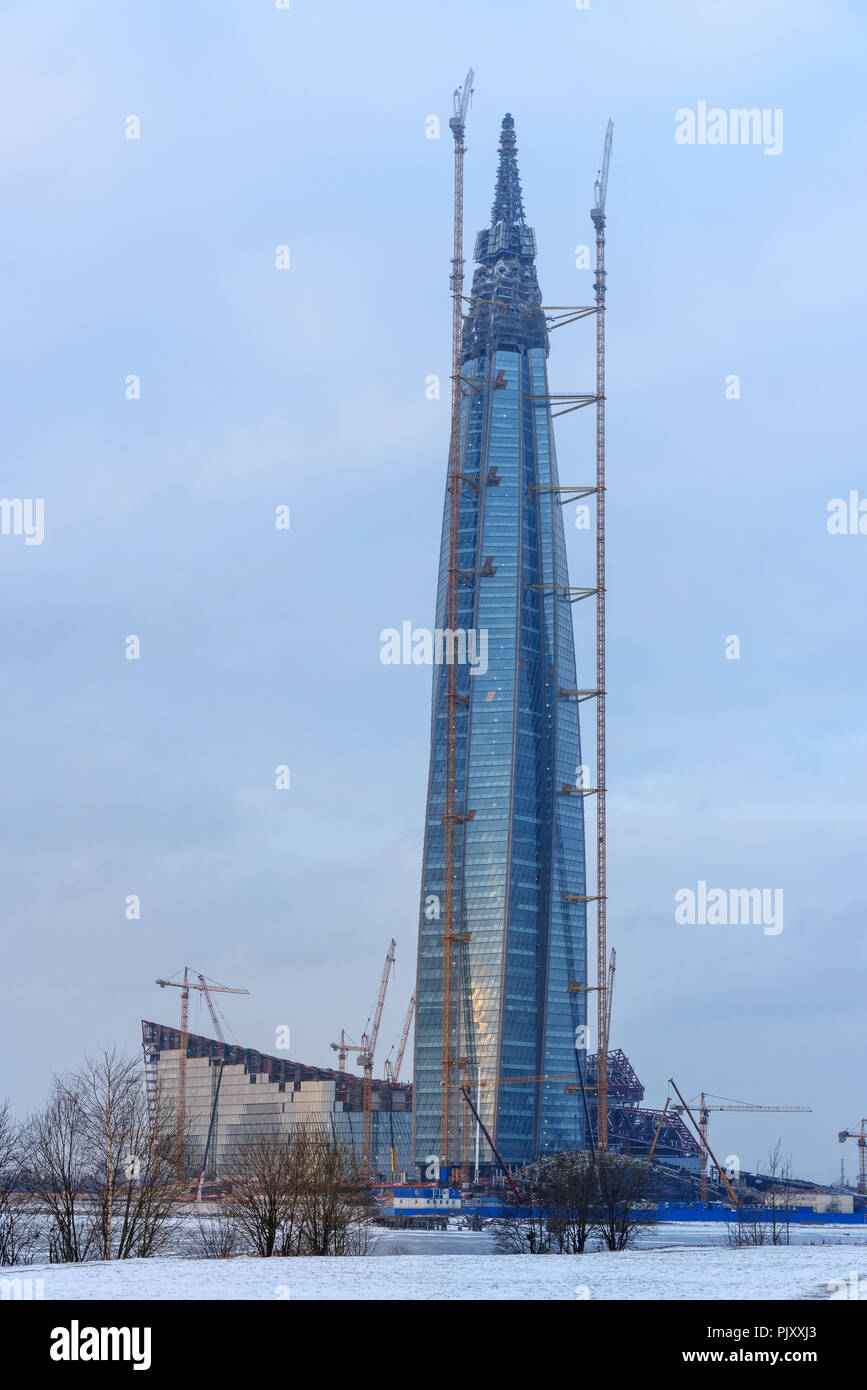 Lakhta center construction hi-res stock photography and images - Alamy