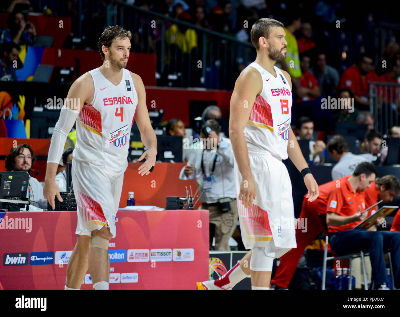 Pau and Marc Gasol. Spain Basketball National Team. World Cup 2014 ...