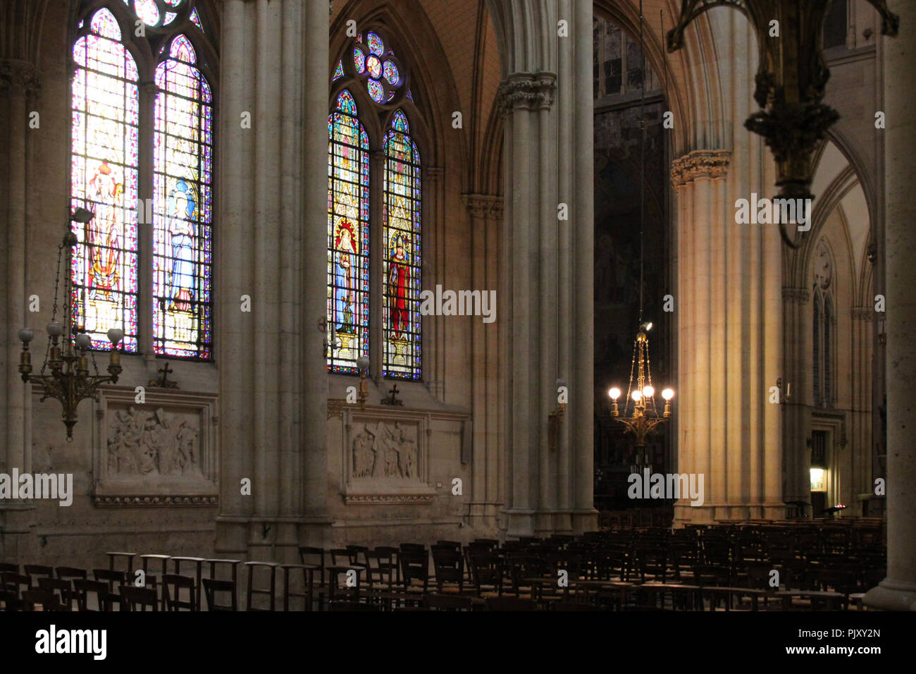 The Sainte-Clotilde basilica in Paris (France Stock Photo - Alamy