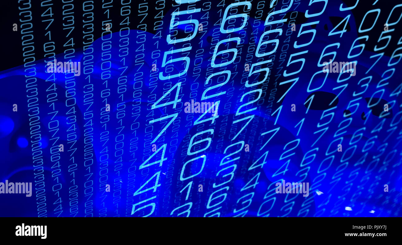 Cyber connect neural network, cyberspace digital data processing Stock ...