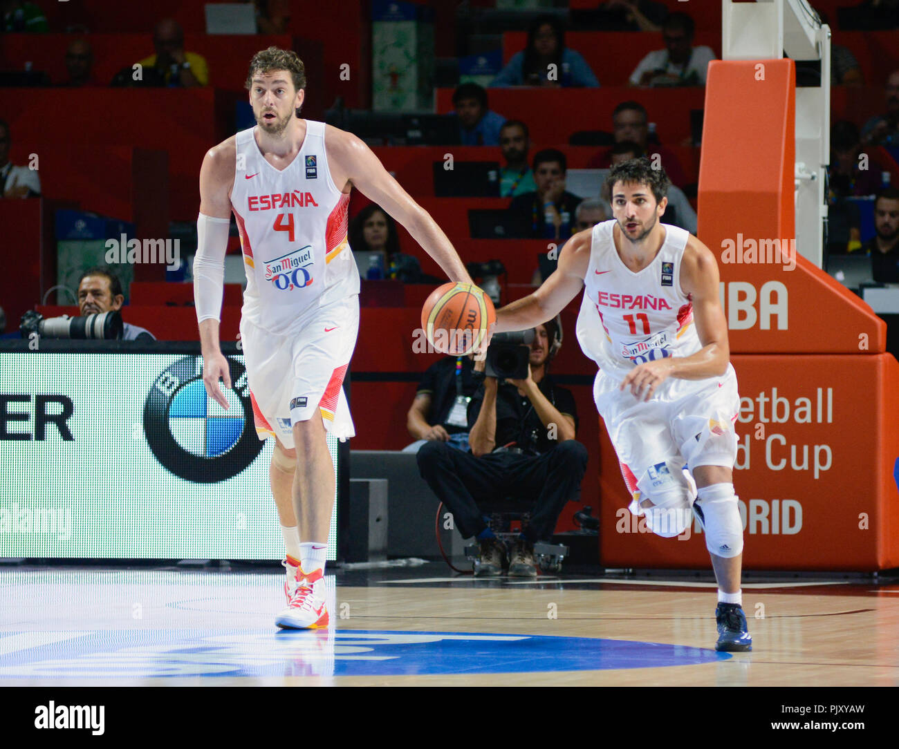 Ricky Rubio and Pau Gasol. Spain Basketball National Team. World Cup ...