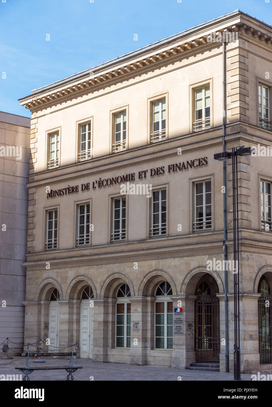 Entrance of French ministry of finance in Bercy - Paris, France Stock ...
