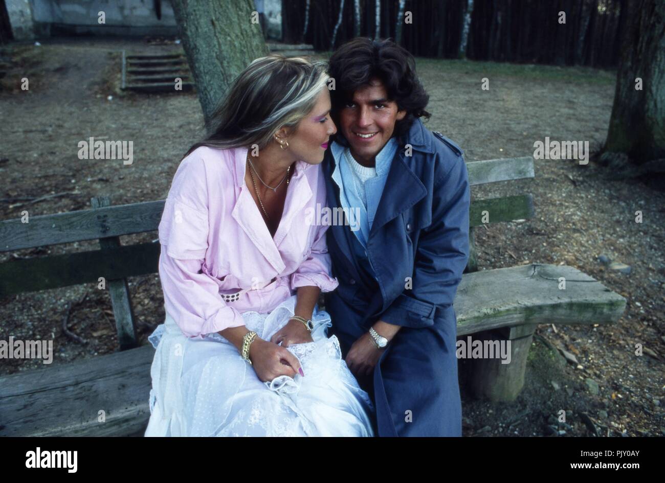 Thomas Anders, Sänger der Band "Modern Talking" mit Ehefrau Nora in den ...