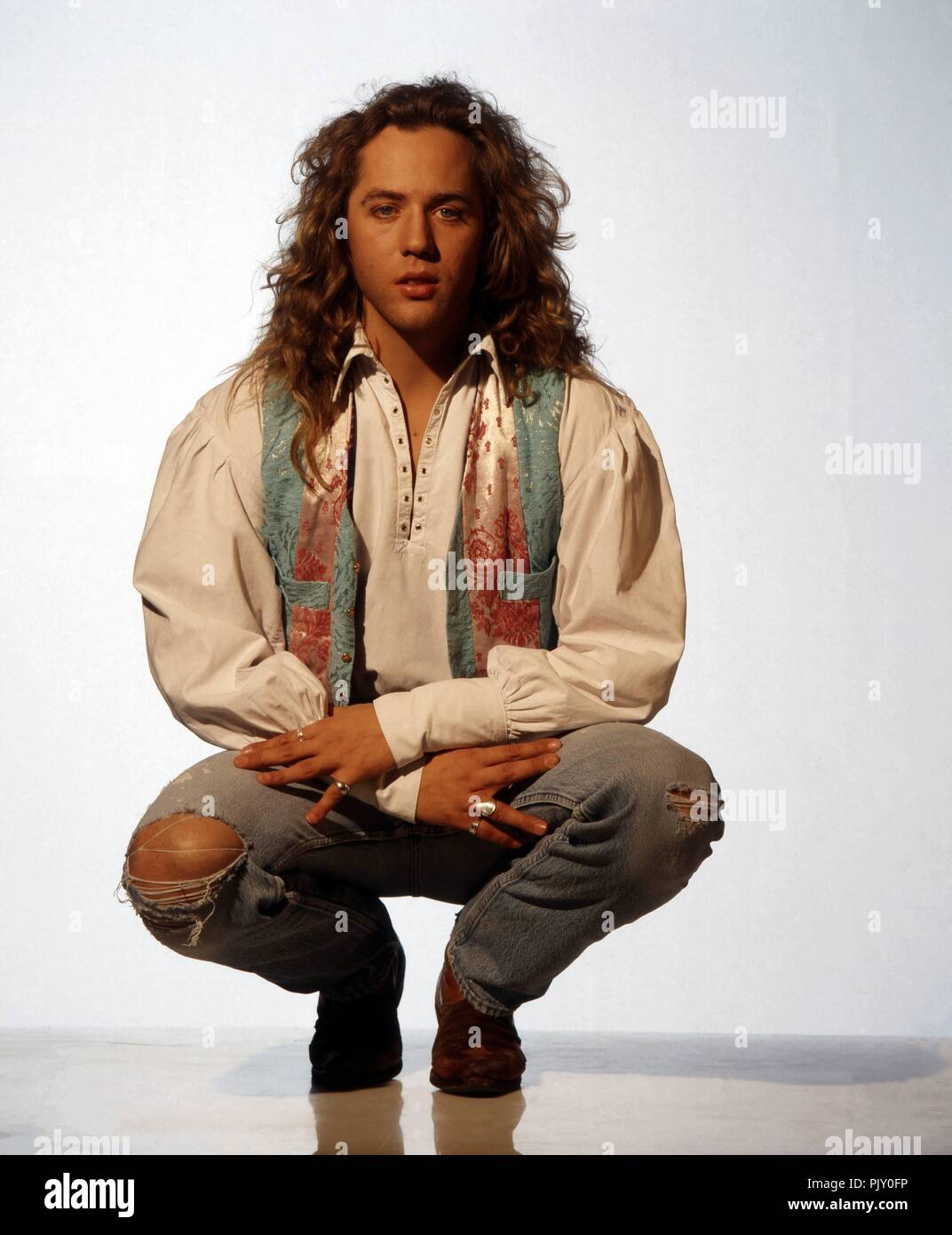 Angel, Sänger, bei einem Promoshooting in München, Deutschland 1994 ...