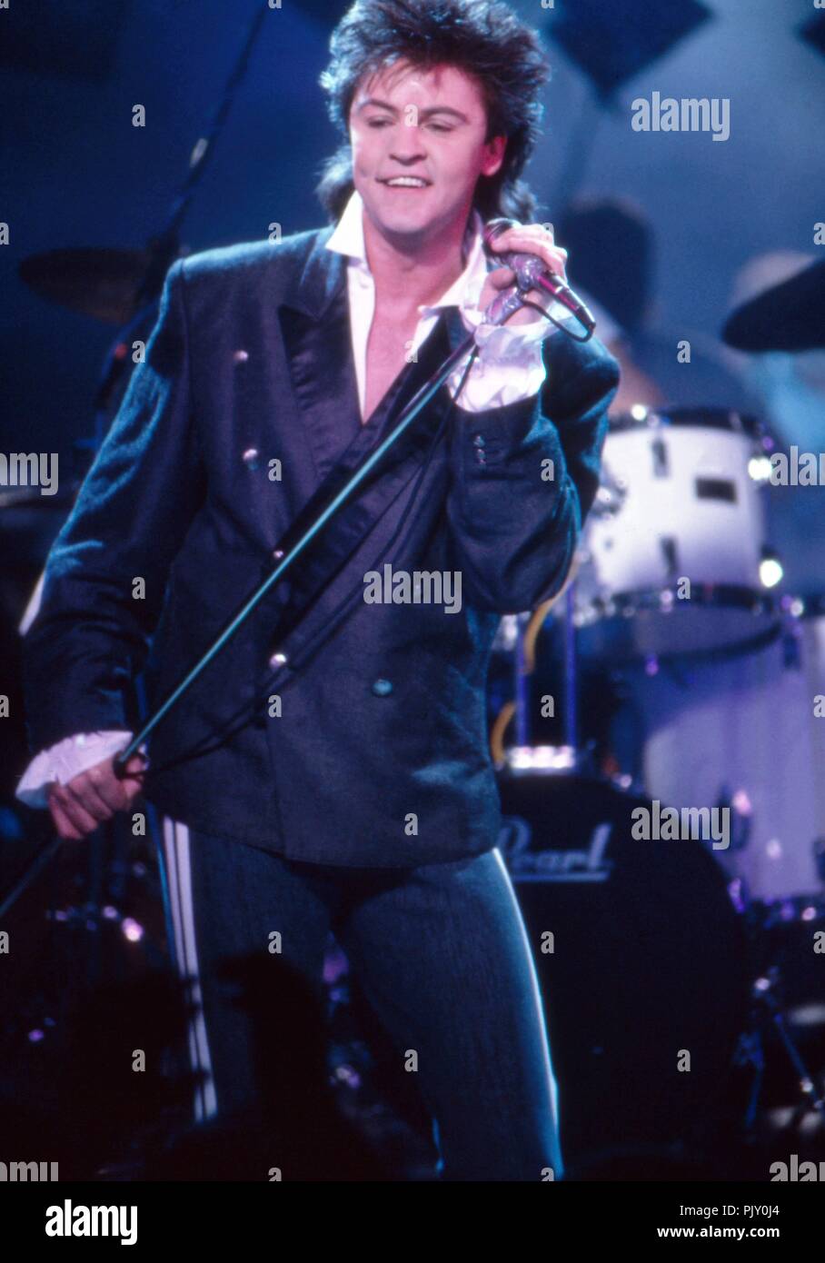 Paul Young, britischer Sänger und Songschreiber, bei einem Konzert in ...