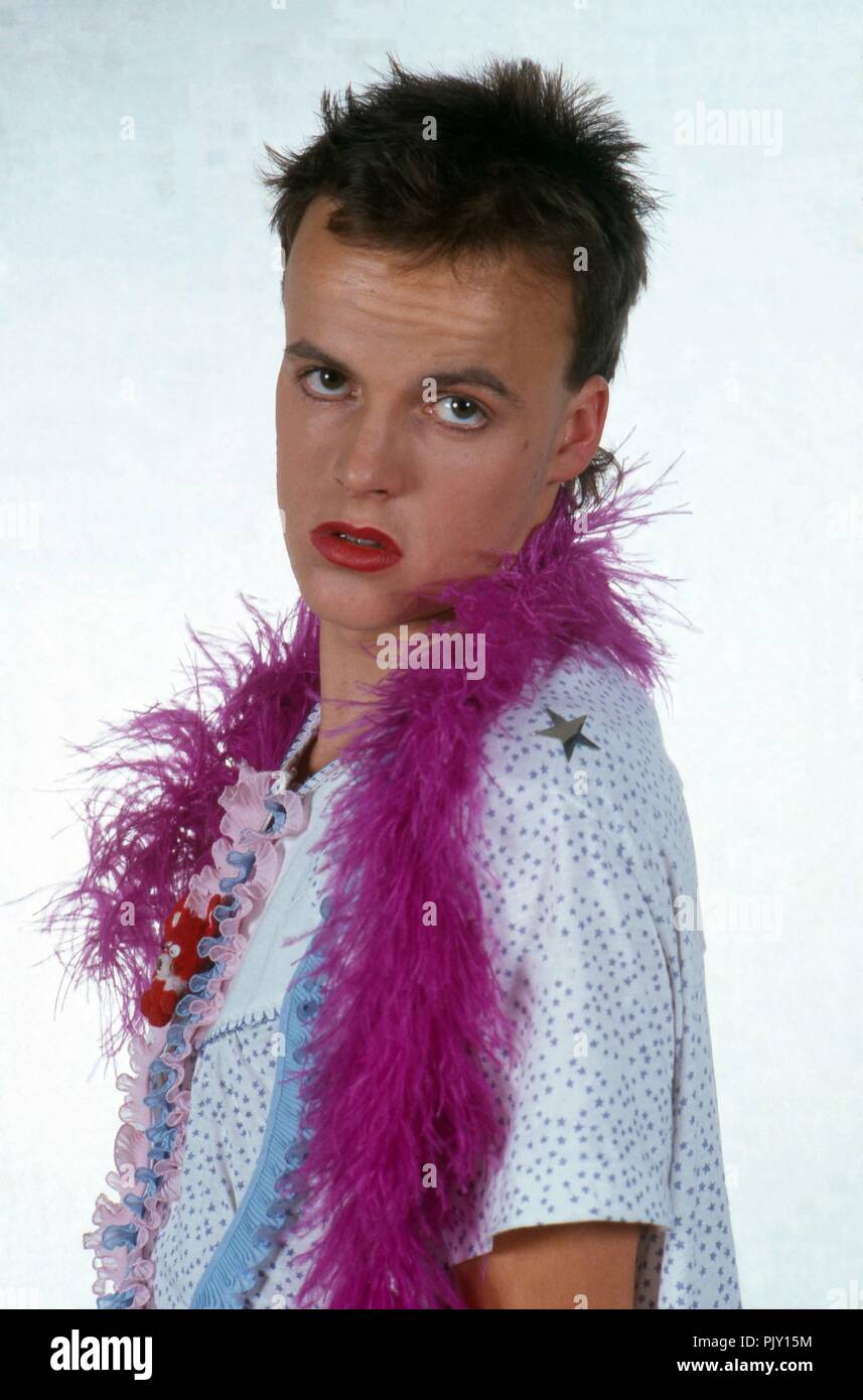 Sänger Hubert Kah in München, Deutschland 1983. Singer Hubert Kah ...