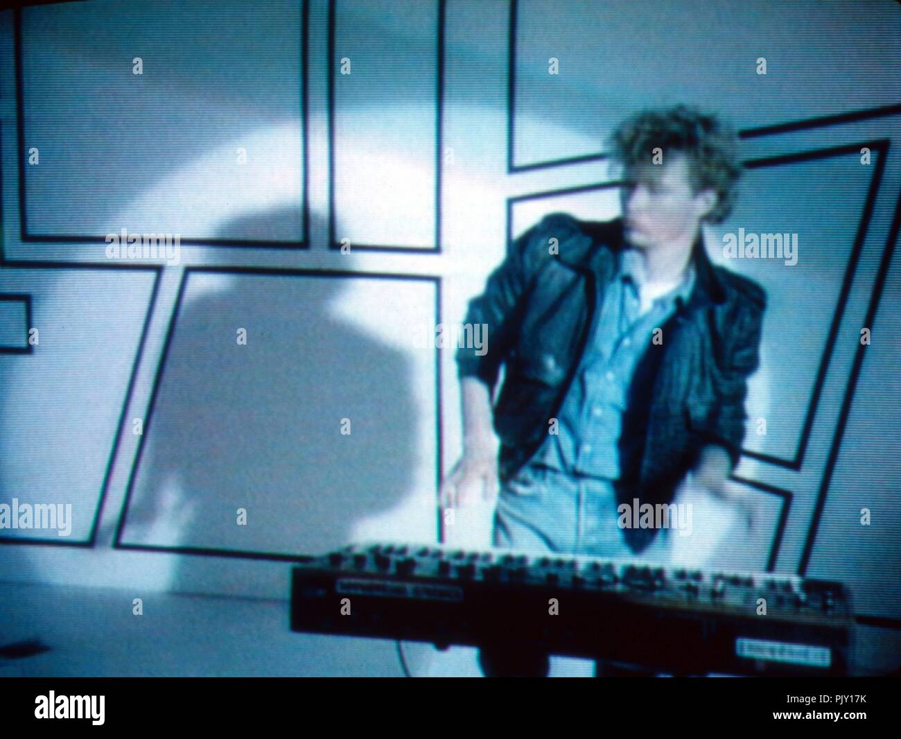 "a-ha", norwegische Popgruppe in ihrem Videoclip zum Song "Take On Me ...