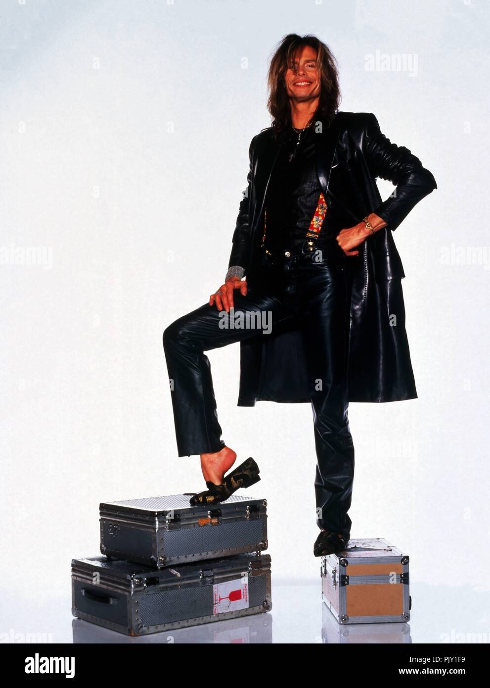Steven Tyler von "Aerosmith", amerikanische Rockband, im Fotostudio in ...