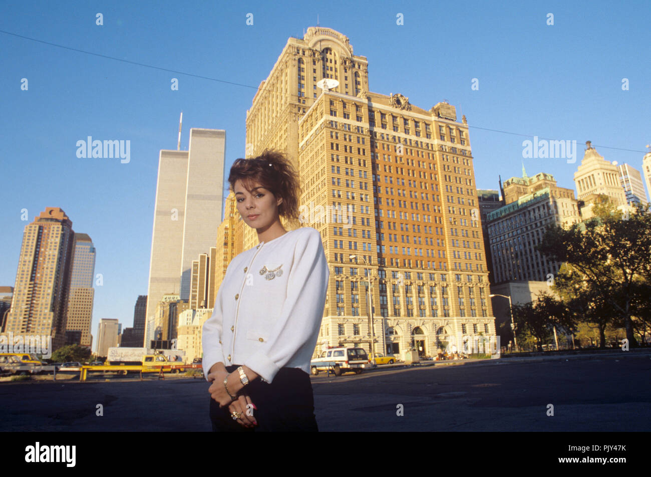 Sandra Lauer on 24.09.1989 in New York City. | usage worldwide Stock ...