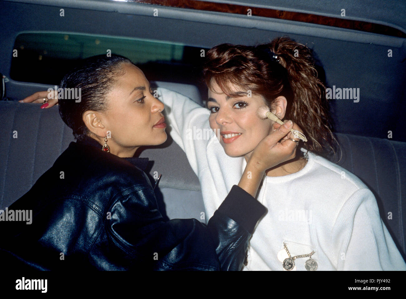 Sandra Lauer on 24.09.1989 in New York City. | usage worldwide Stock ...