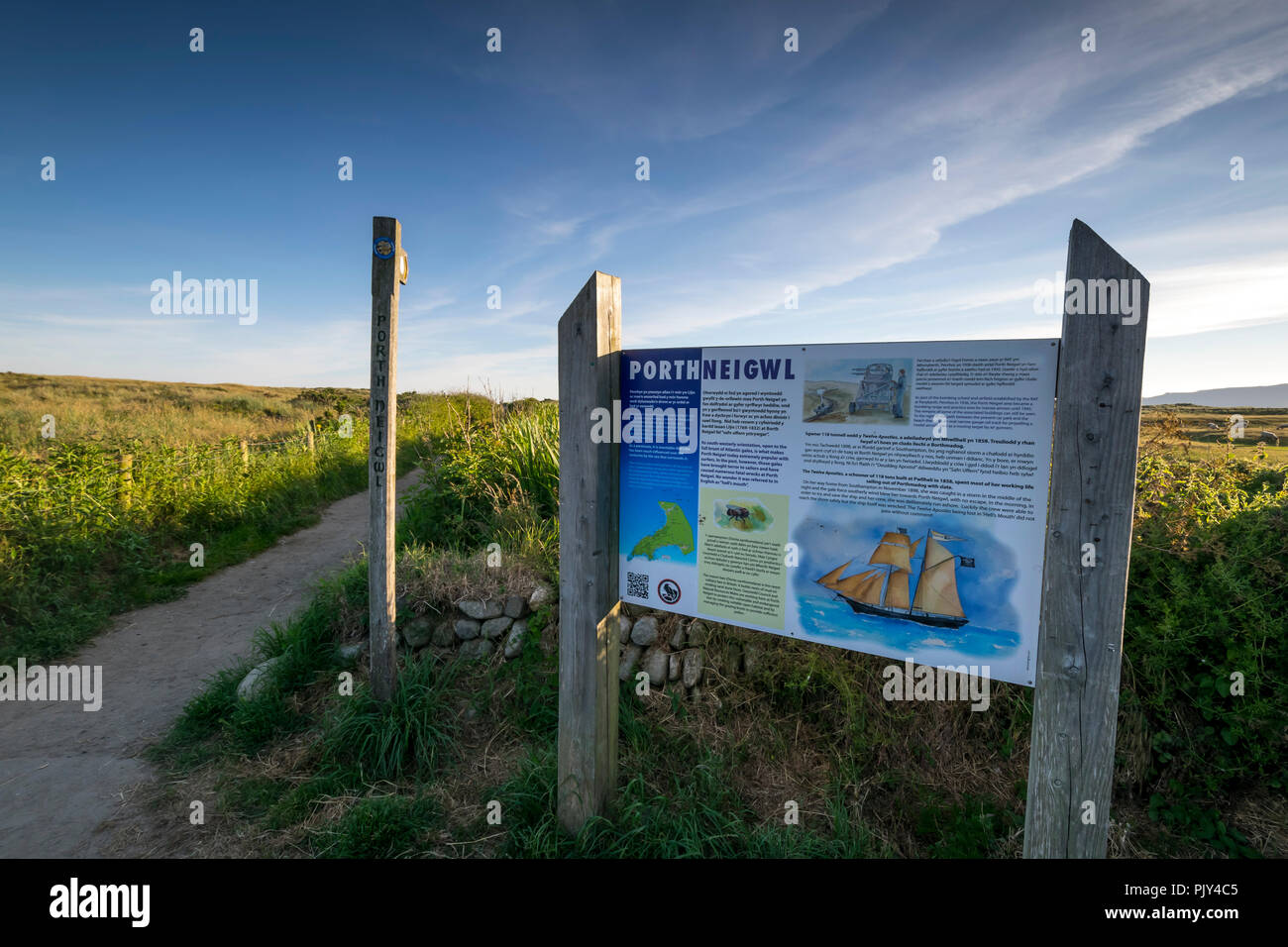 Porth Neigwl or Hell's Mouth Llanengan on the Lleyn Peninsula North ...